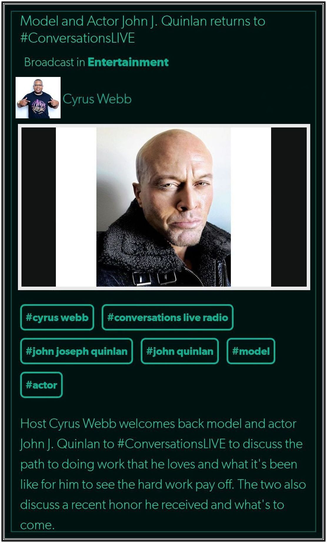John J. Quinlan – Conversations Live Radio Interview with Cyrus Webb 10 ...